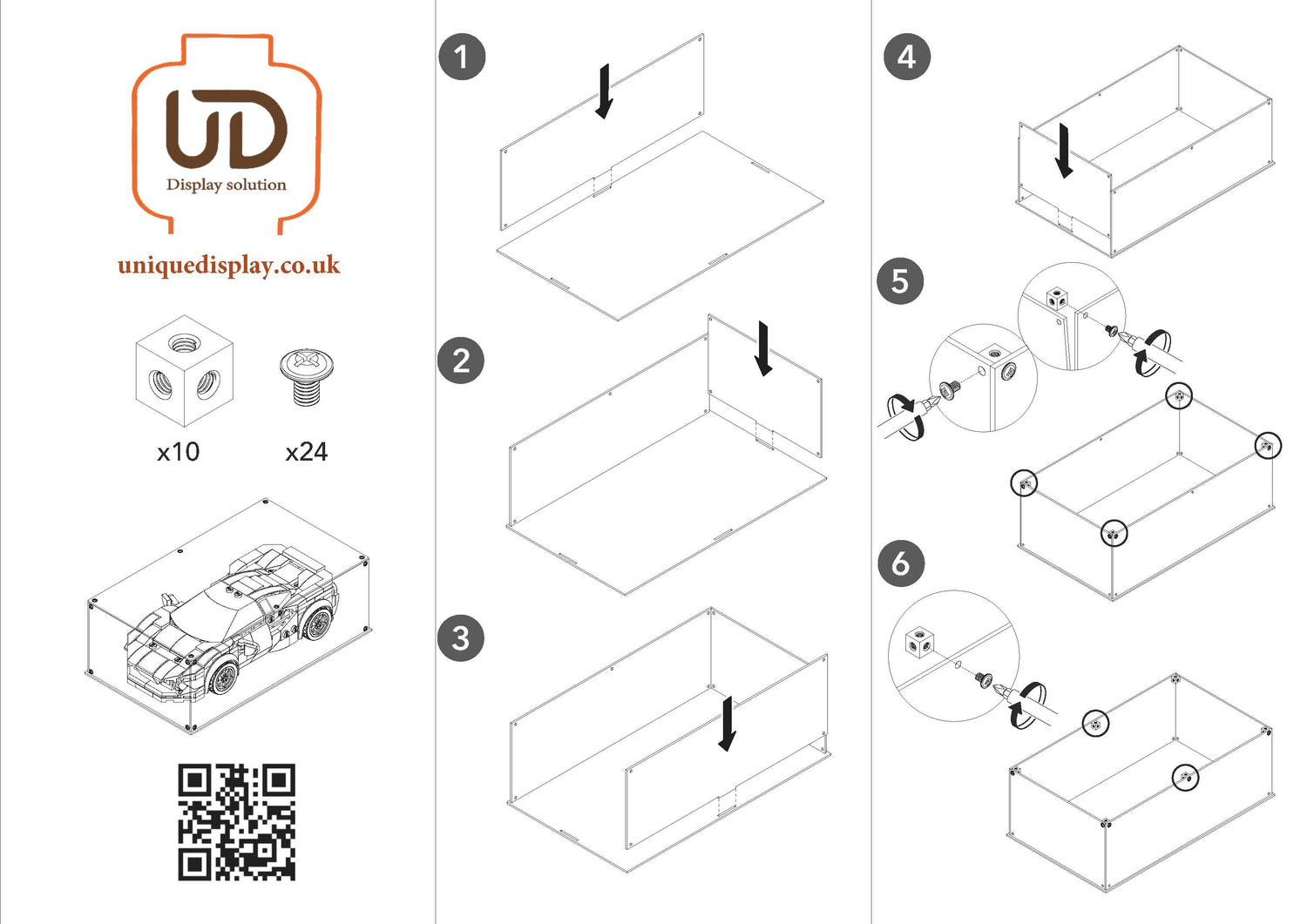 Instructions – Uniquedisplay.co.uk