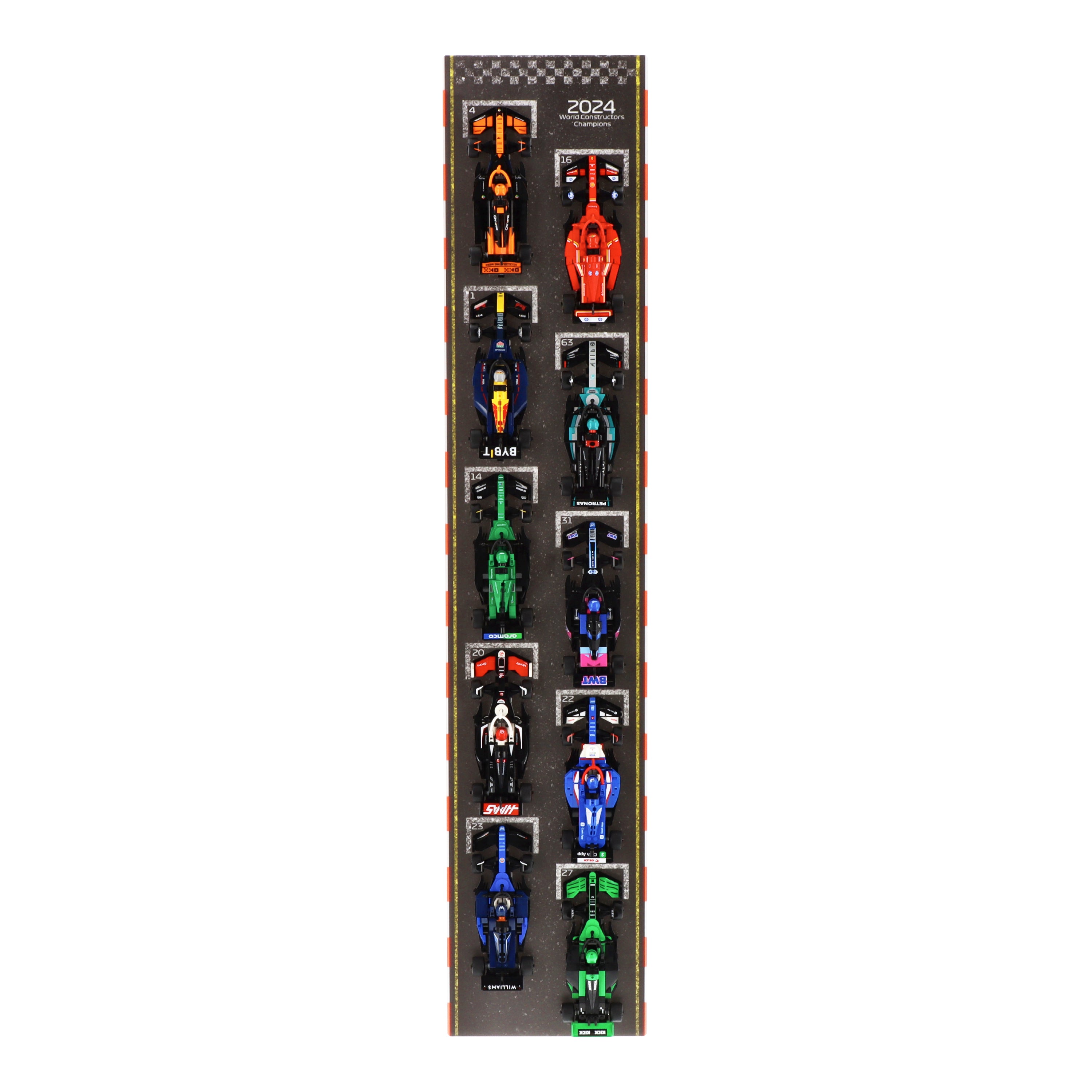 Wall Mounted Display for 10 x LEGO Speed Champions: Formula 1 Range ...