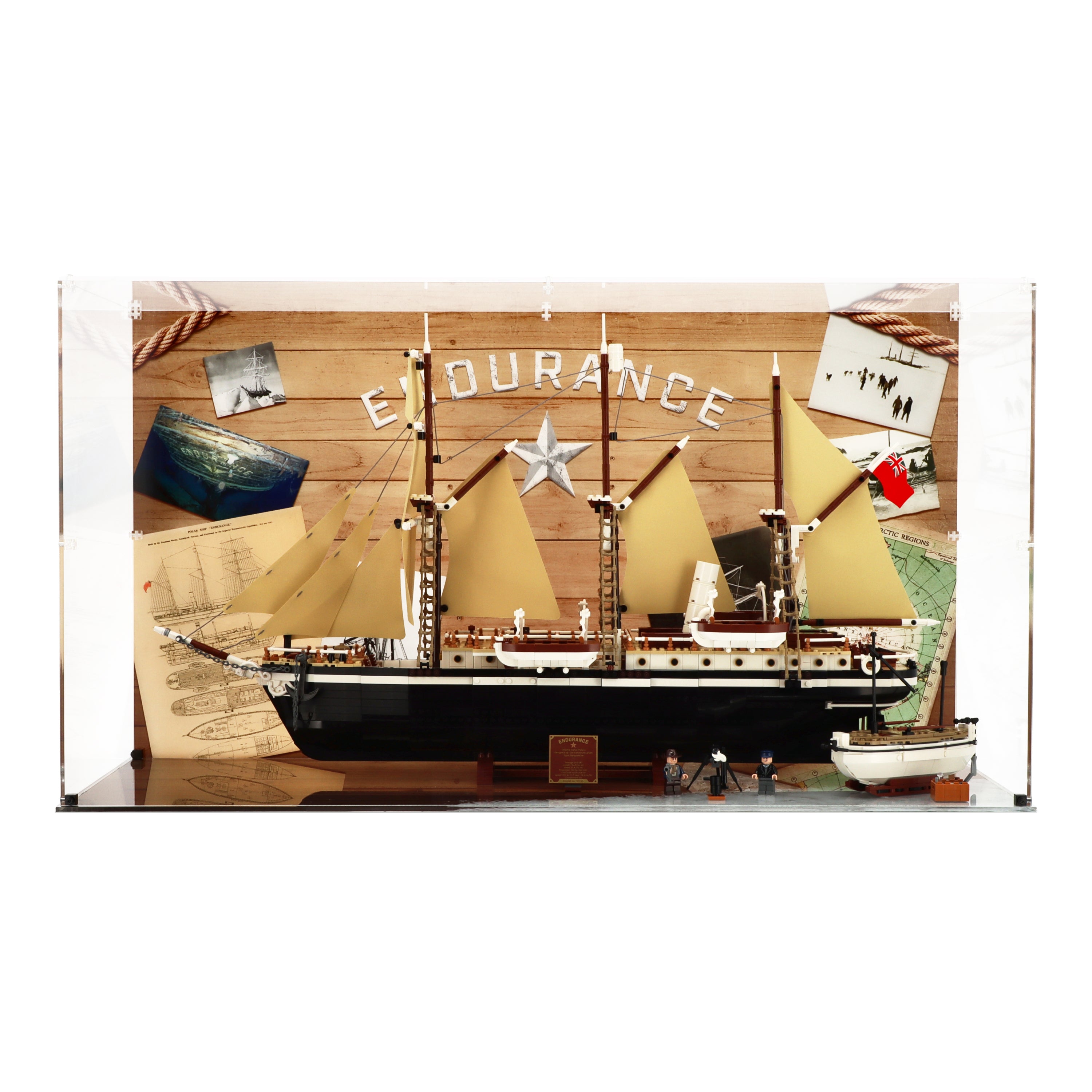 LEGO 10335 The Endurance and Shackleton’s Lifeboat 40729 - Display Cas