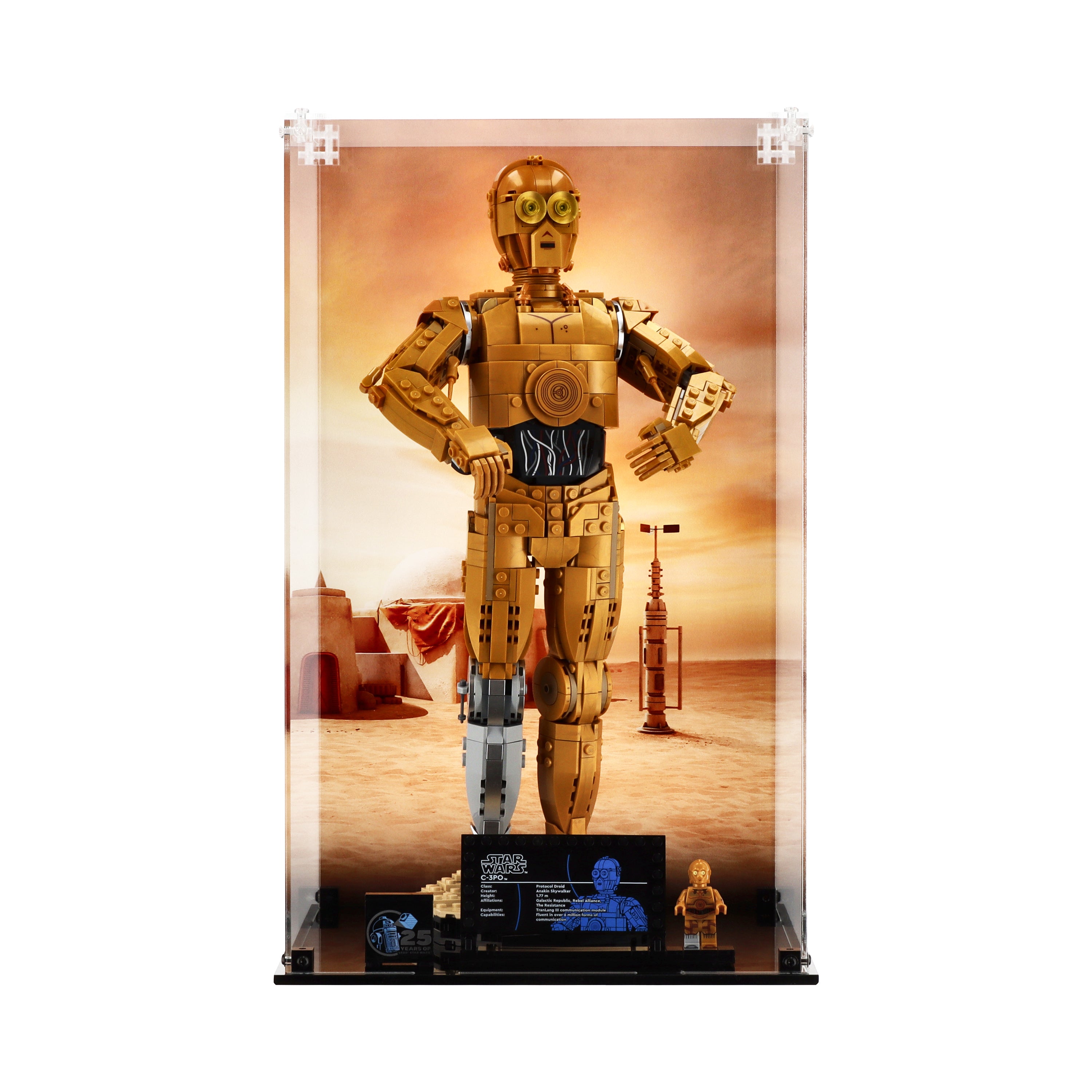Lego 75398 C-3PO - Display Case – Uniquedisplay.co.uk