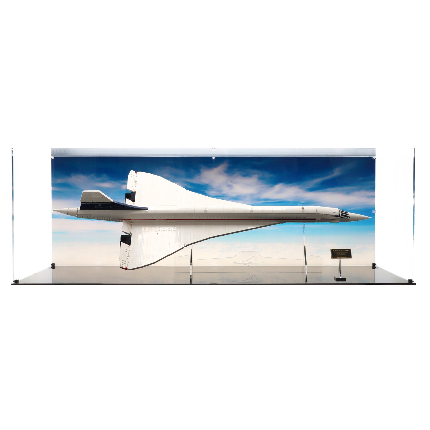 Lego 10318 Concorde Display Case - Angled