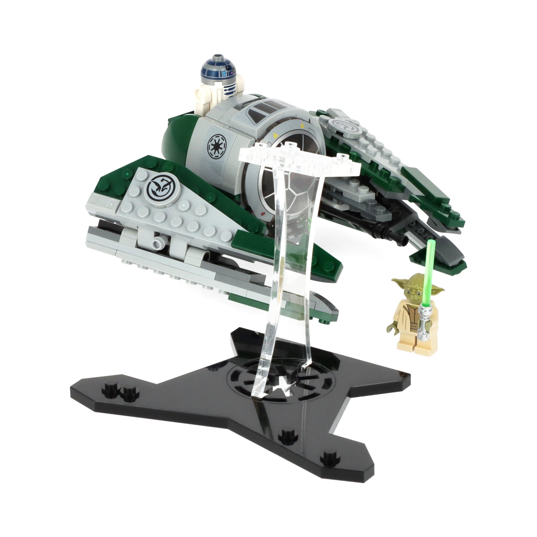 Lego 75360 Yoda's Jedi Starfighter Display Stand – Uniquedisplay.co.uk