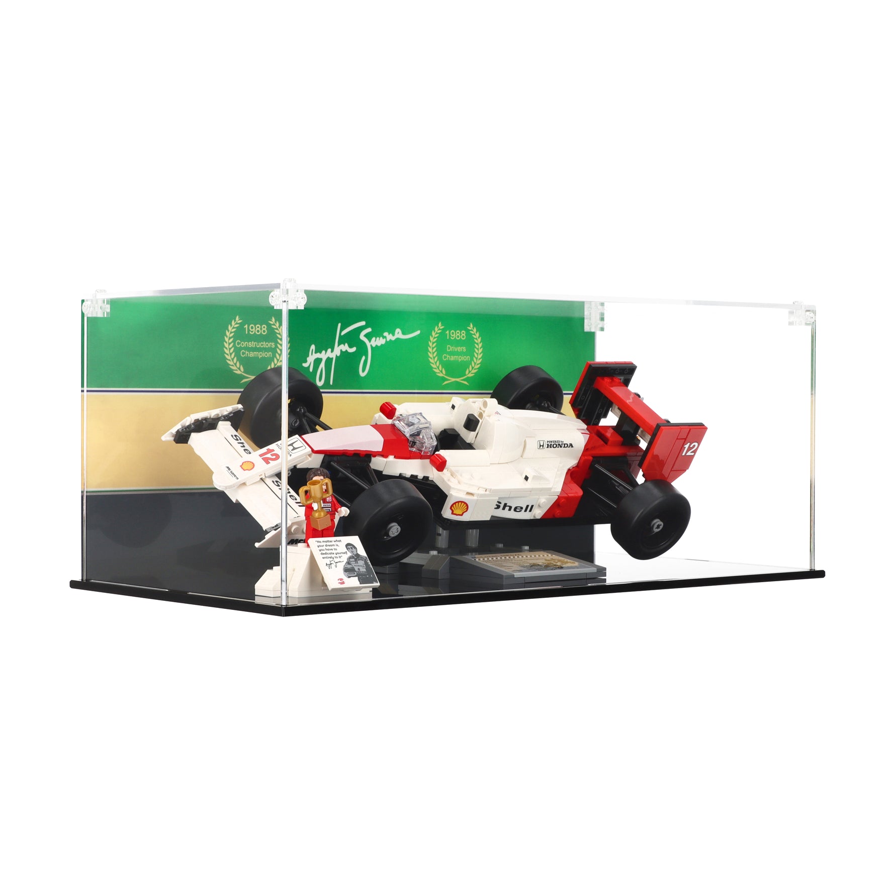 Lego 10330 McLaren MP4/4 & Ayrton Senna - Display Case – Uniquedisplay ...