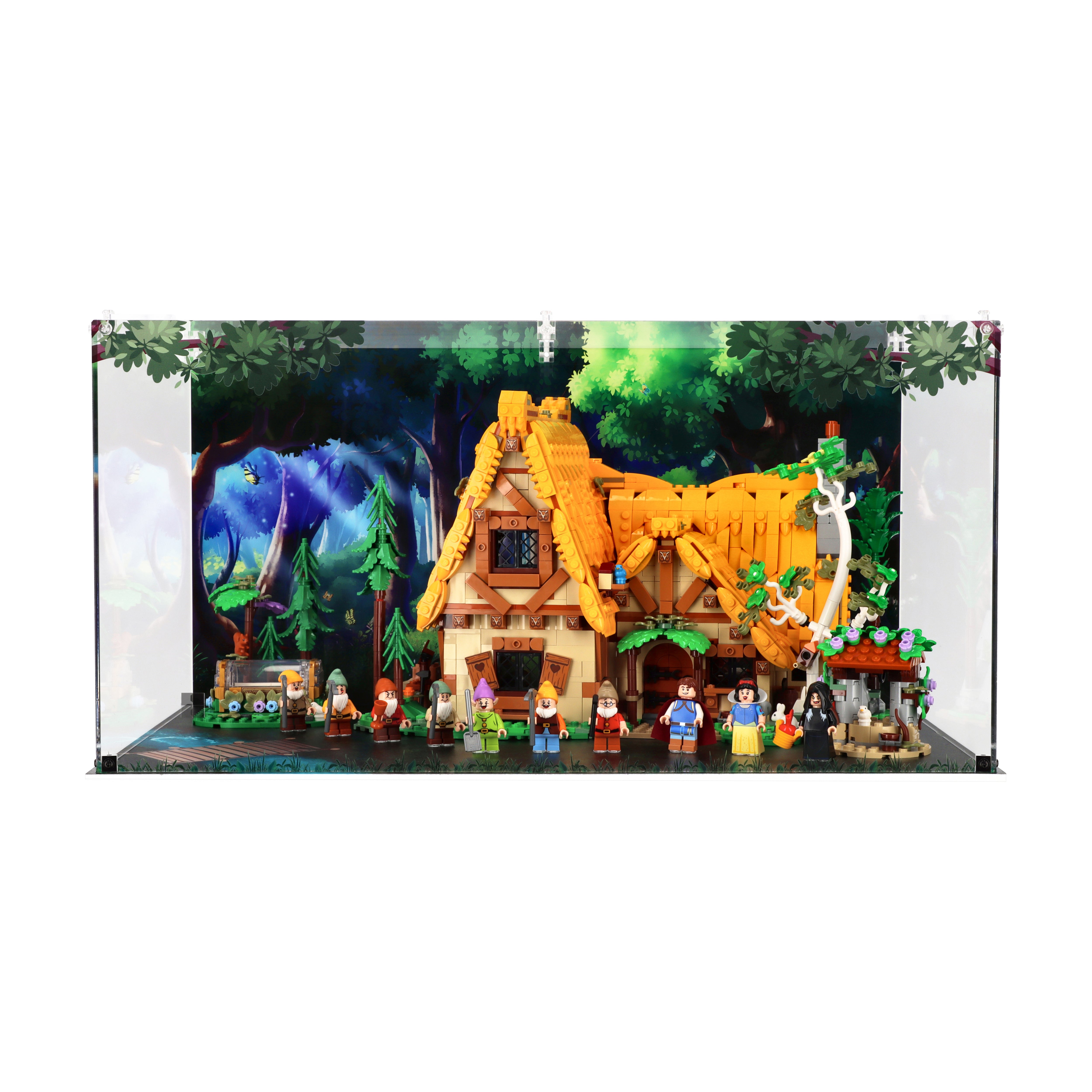 Lego 43242 Snow White and the Seven Dwarfs' Cottage - Display Case ...