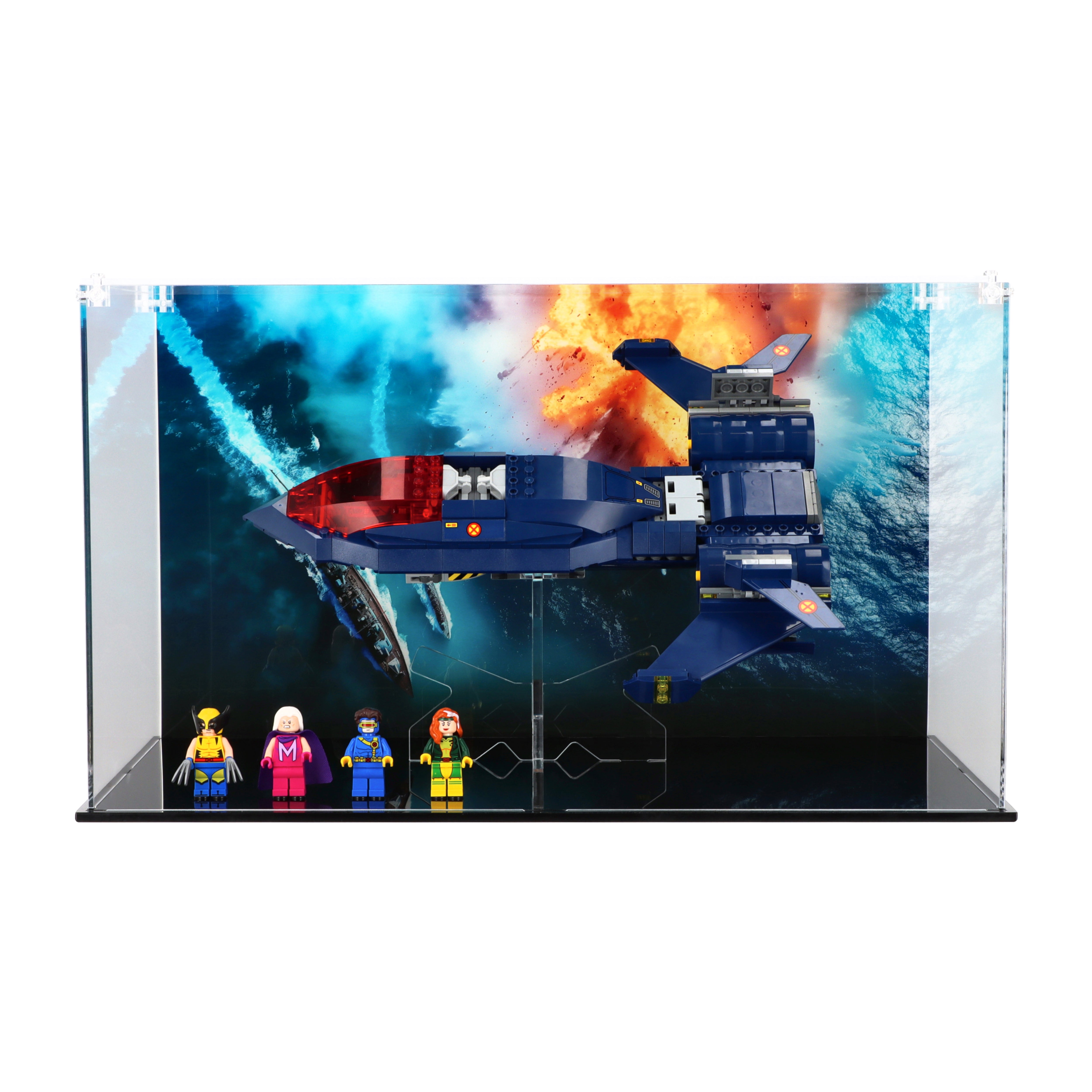 Lego 76281 X-Men X-Jet - Display Case – Uniquedisplay.co.uk