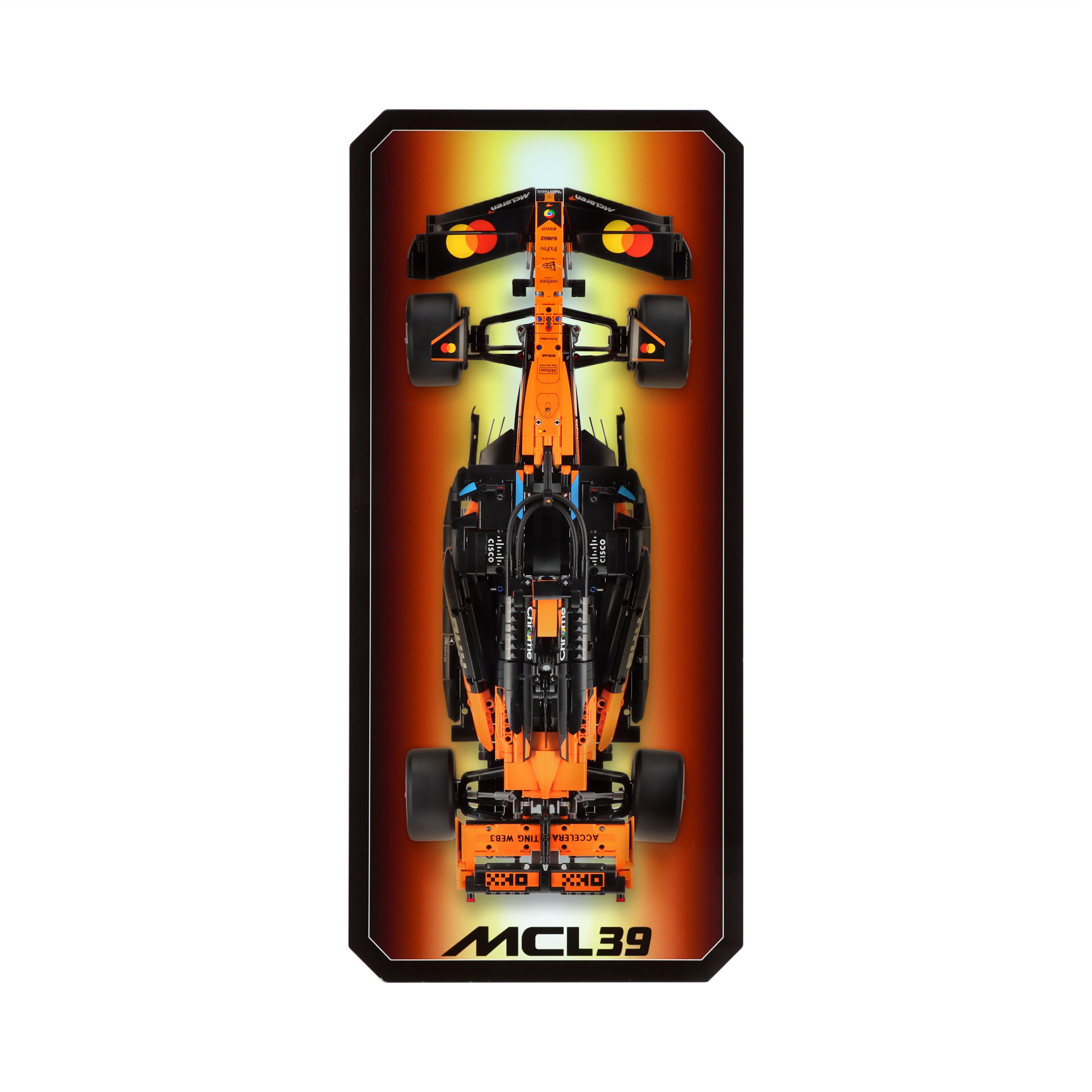 Luxury Wall display for LEGO 42228 McLaren MCL39 F1 Car