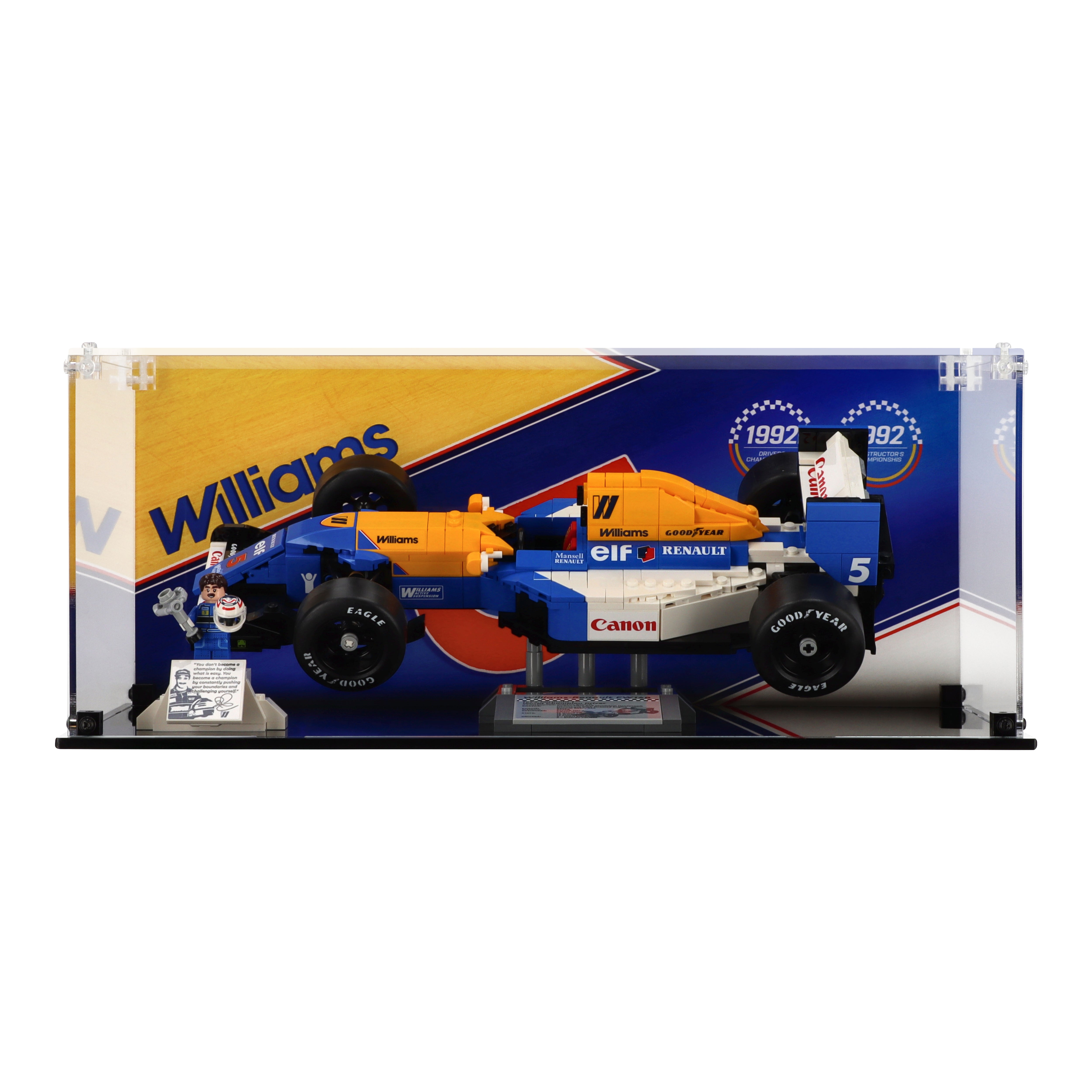 Lego 10353 Williams Racing FW14B & Nigel Mansell - Display Case