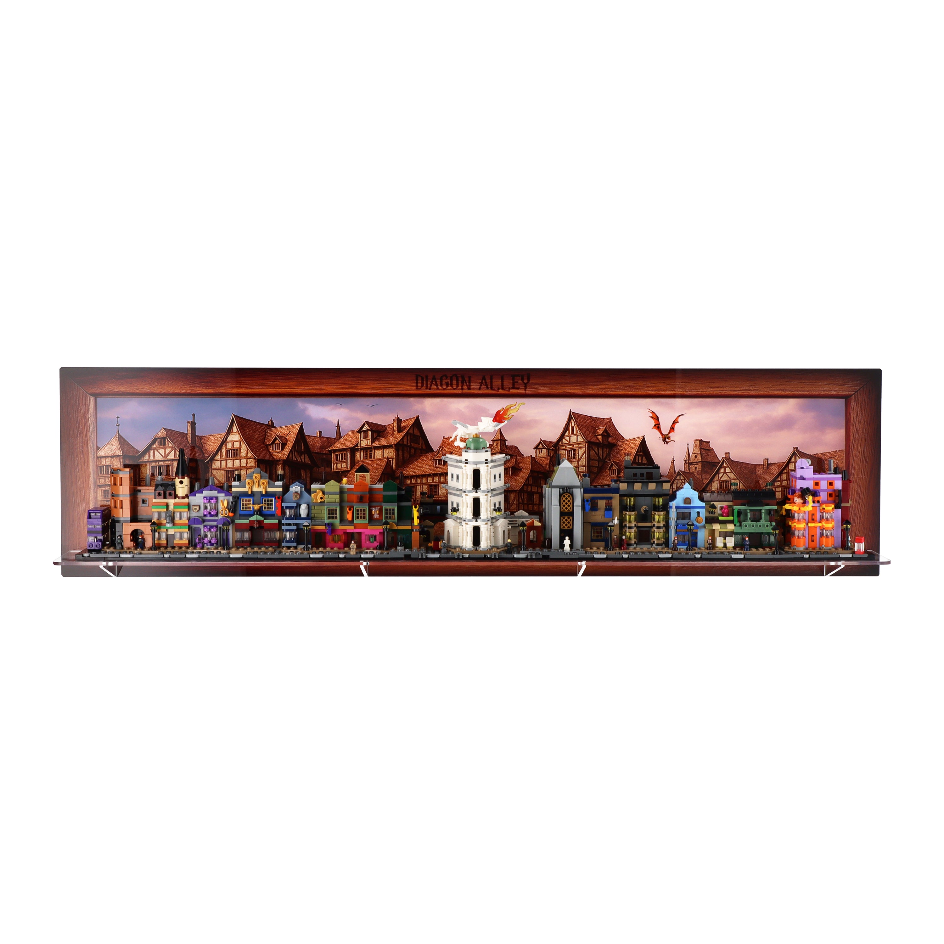 Wall Mounted Display for LEGO 76444 Harry Potter: Diagon Alley Wizardi ...
