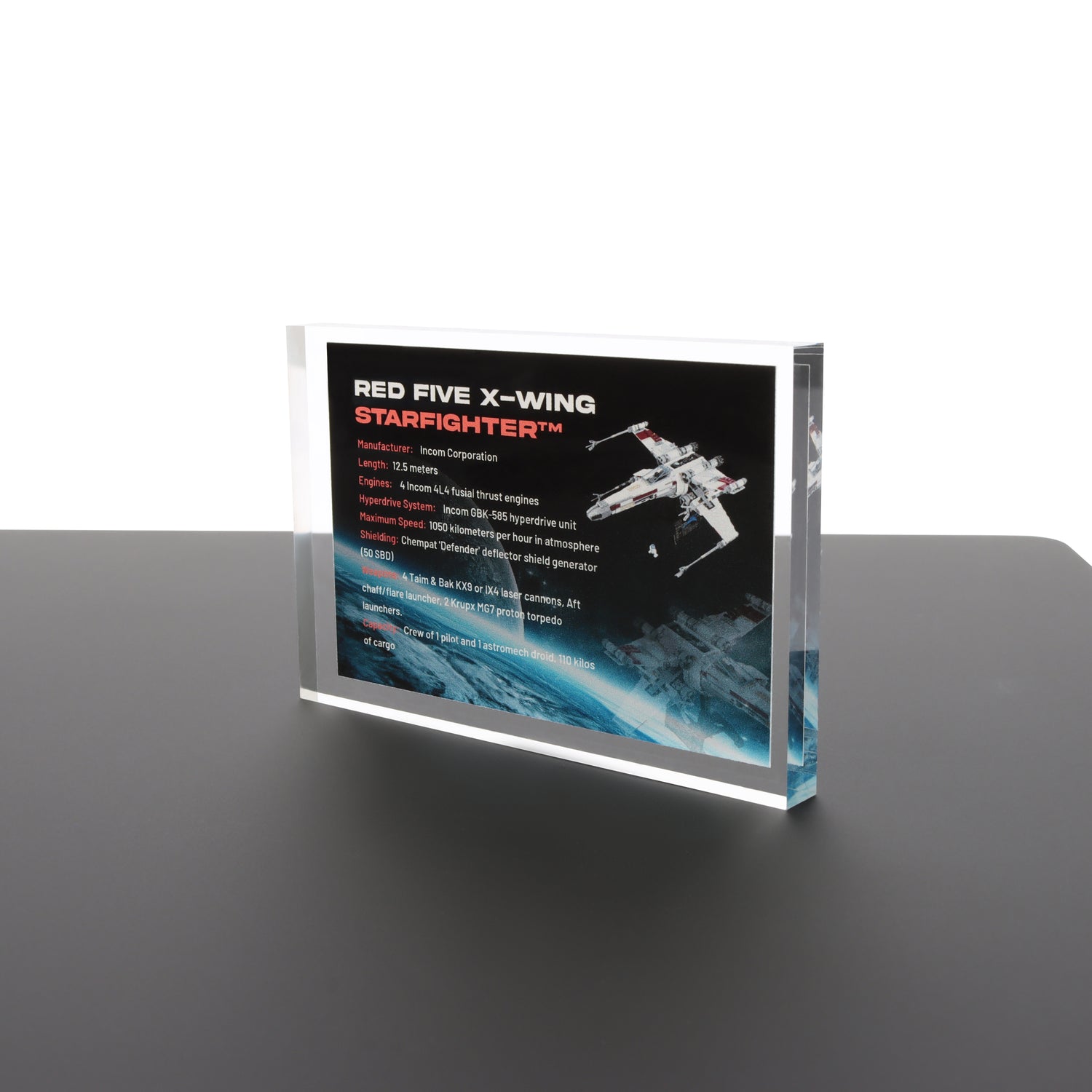 Lego X-Wing Starfighter Display Plaque – Uniquedisplay.co.uk